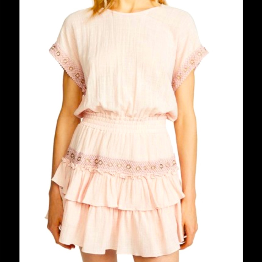 Misa Light Pink Mini Dress - Gem